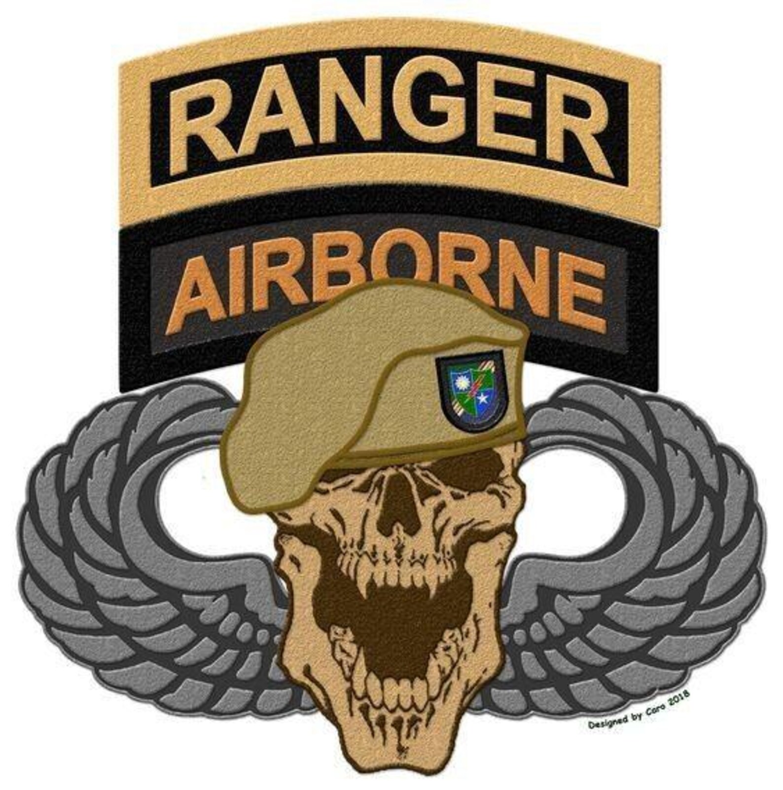US Army Airborne Ranger Self-adhesive Vinyl Decal - Etsy