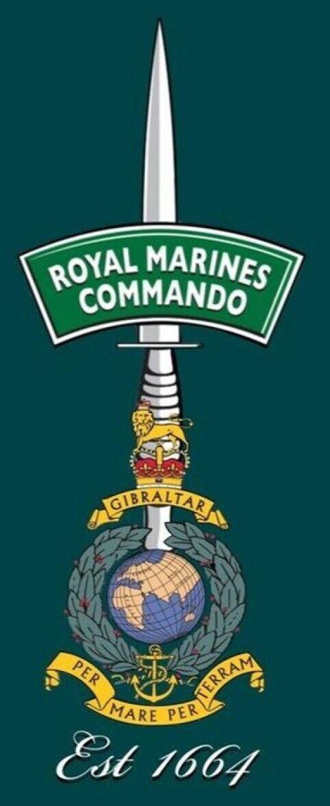 British Royal Marines Commando Self-adhesive Vinyl Decal V7 - Etsy
