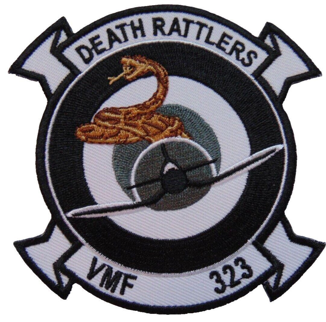 USMC Marine Fighting Squadron VMF-323 death Rattlers Patch - Etsy