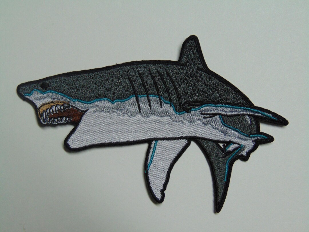 Great White Shark Patch - Etsy