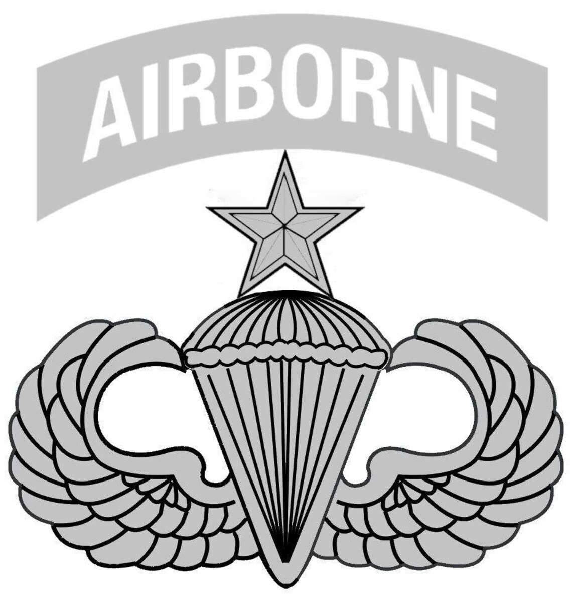US Army Airborne Jumpmaster Wings Self-adhesive Vinyl Decal - Etsy