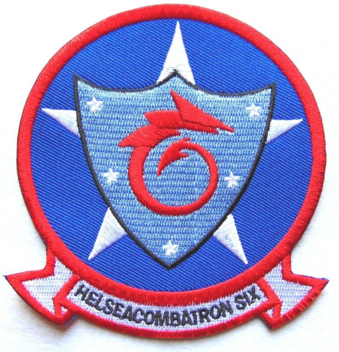 USN Helicopter Sea Combat Squadron SIX HSC-6 "indians" Iron-on/sew-on ...