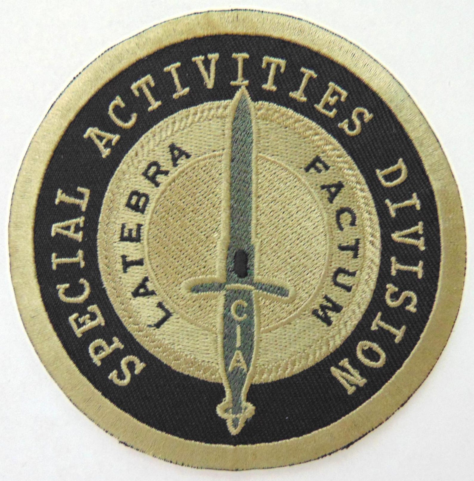 CIA Global Response Special Activities Division Patch 3.75 Inches - Etsy