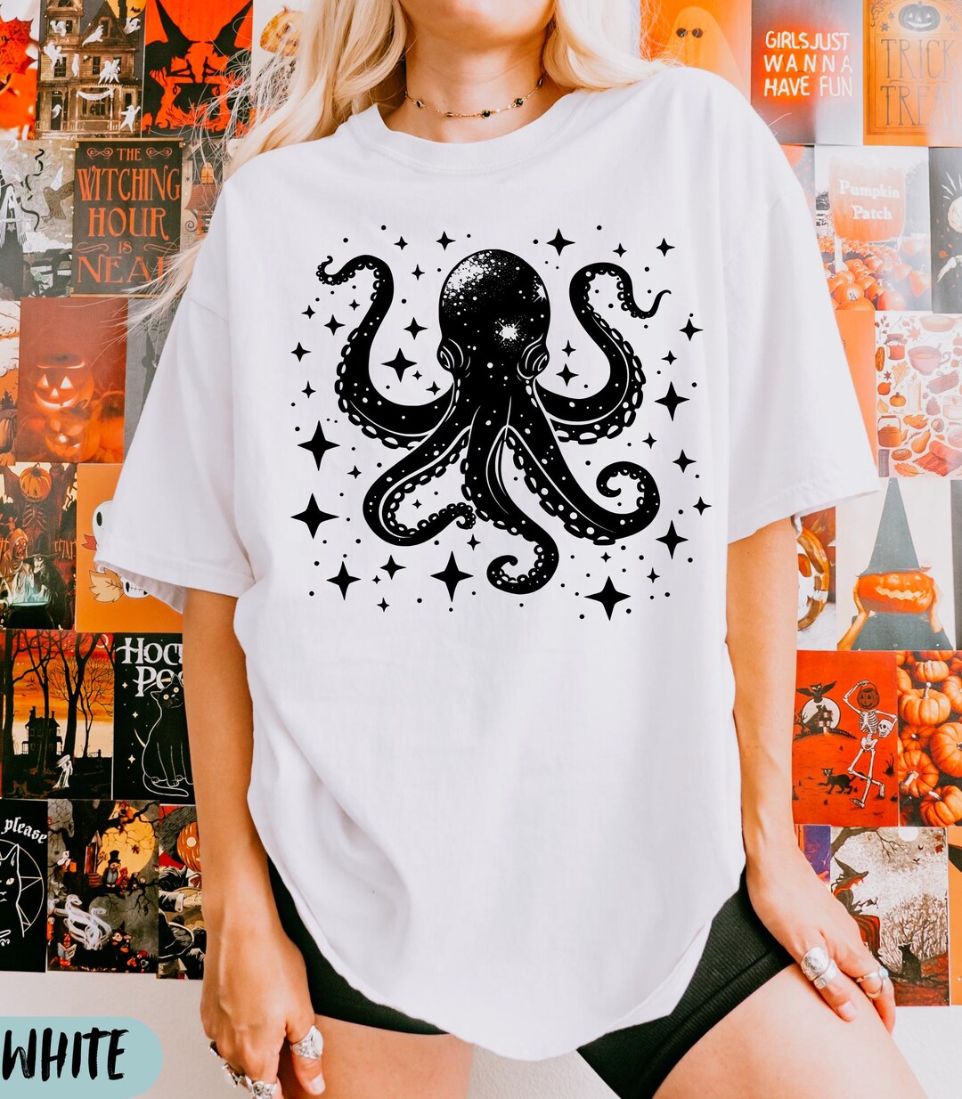 Octopus Graphic Tee Octopus Sea Creature Design Urban Style Men's T ...