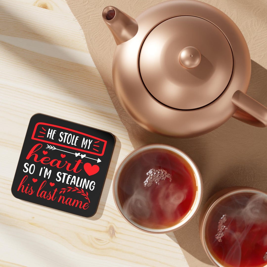 Funny Wedding Coaster | Stealing His Last Name Hardboard Coaster - Etsy