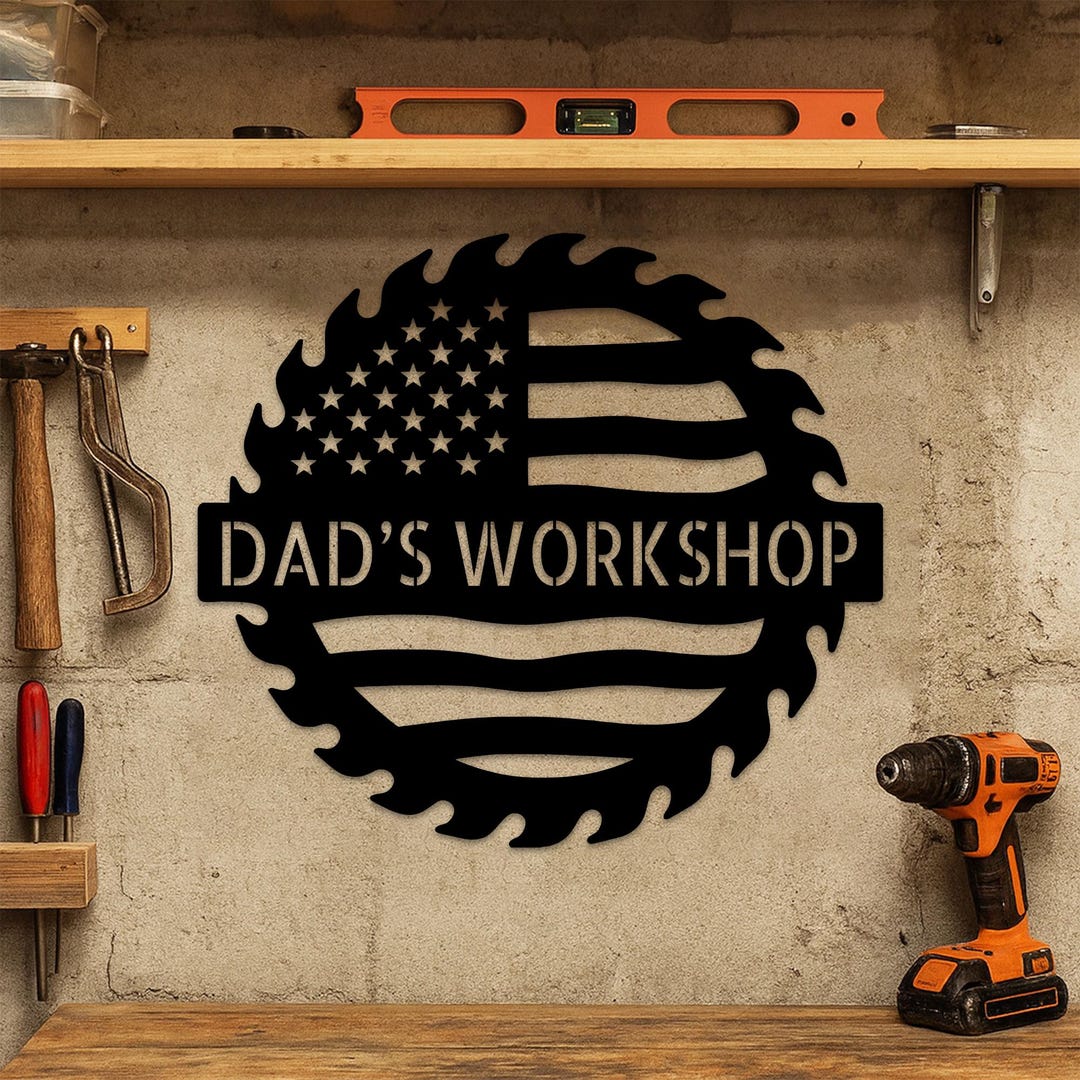 Personalized Hanging Garage Sign , Fathers Day Gift, Ustom Garage Sign ...