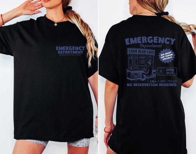 Emergency Department Sweatshirt, ER Nurse Shirt, Funny Code Blue ...