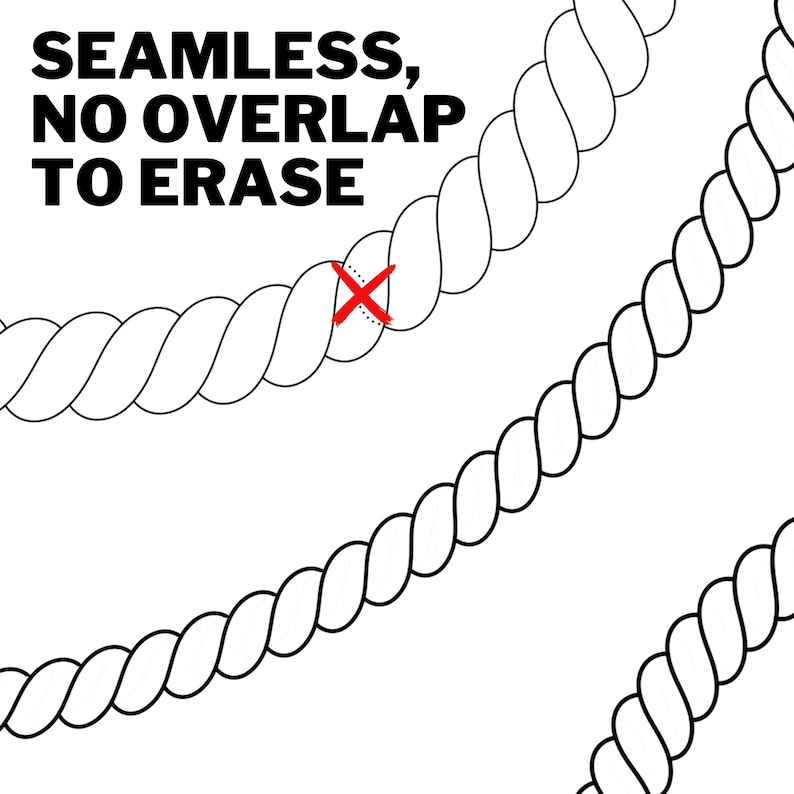 20 Seamless Traditional Rope Brushes for Procreate No Overlap, Perfect ...