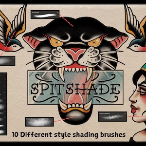 The Ultimate Spitshading Set – Procreate Brushes, Paper Textures, and ...