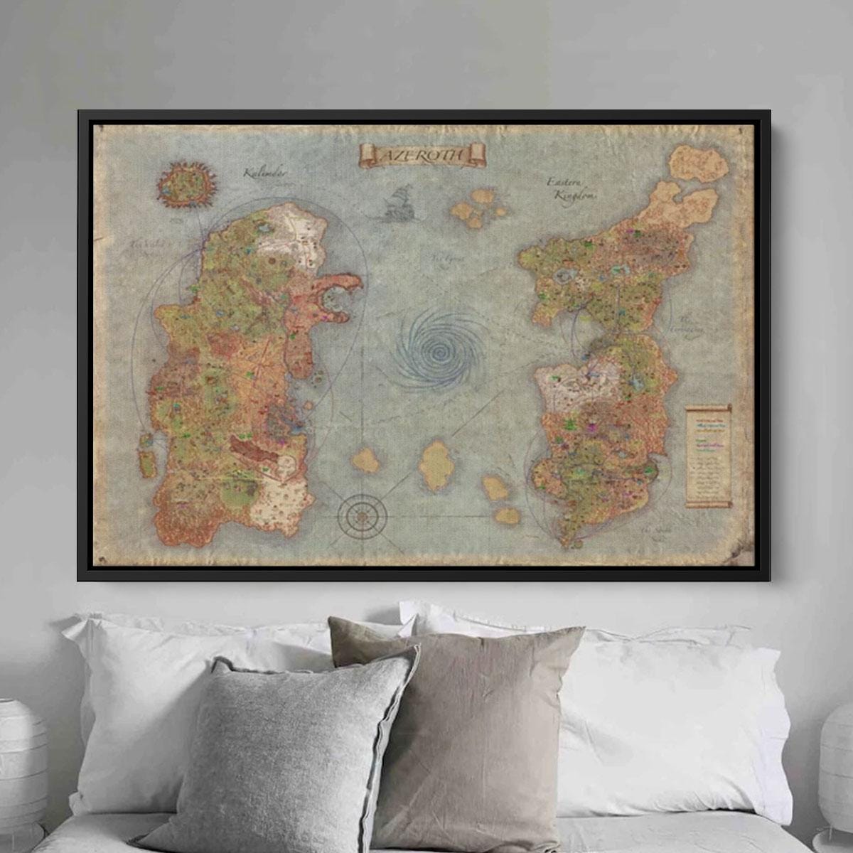 World of Warcraft, Detailed Map, World Map, Tabletop, WOTLK, Wrath of ...