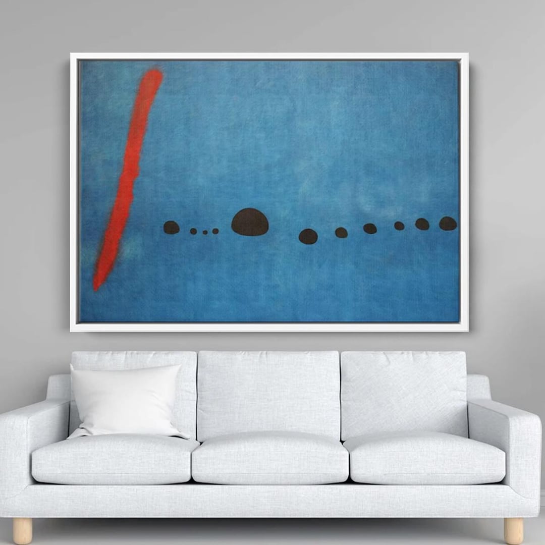 Joan Miro Blue Ready to Hang Print Work,joan Miro Blue II Bleu, Museum ...