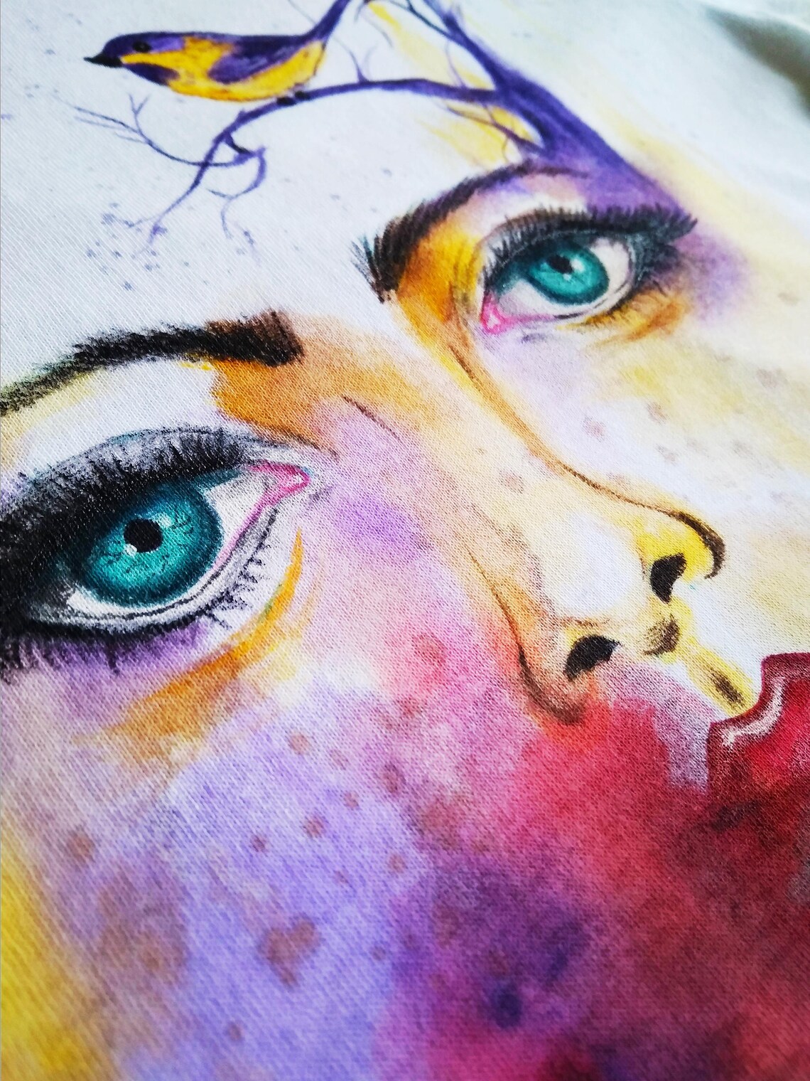 Hand-painted T-shirt. Exclusive T-shirt. Customization of Clothes ...