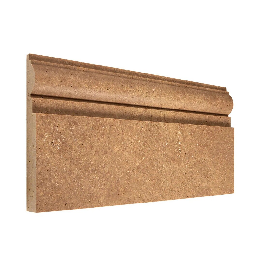 Noce (brown) Travertine 6X12 Baseboard Trim Honed - Etsy