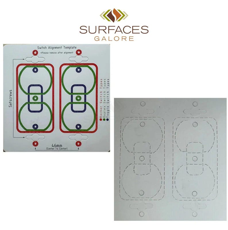Carrara White Marble 4 Gang Rocker Switch Plate - Etsy