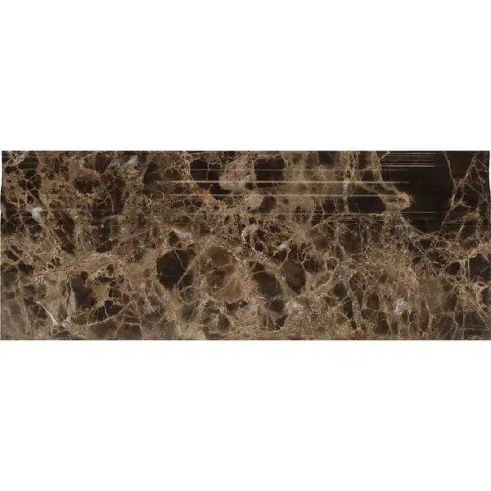 Emperador Dark Marble Baseboard Trim: Polished Brown Liner (4 3|4X12 ...