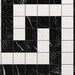 Thassos White (greek) Greek Key Border Corner (W| Black) Marble 3 1|8 X ...
