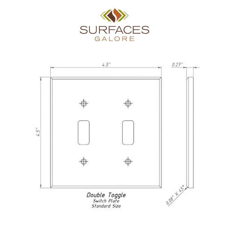 Scabos Travertine Double Toggle Plate Switch Wall Plate|cover Plate ...