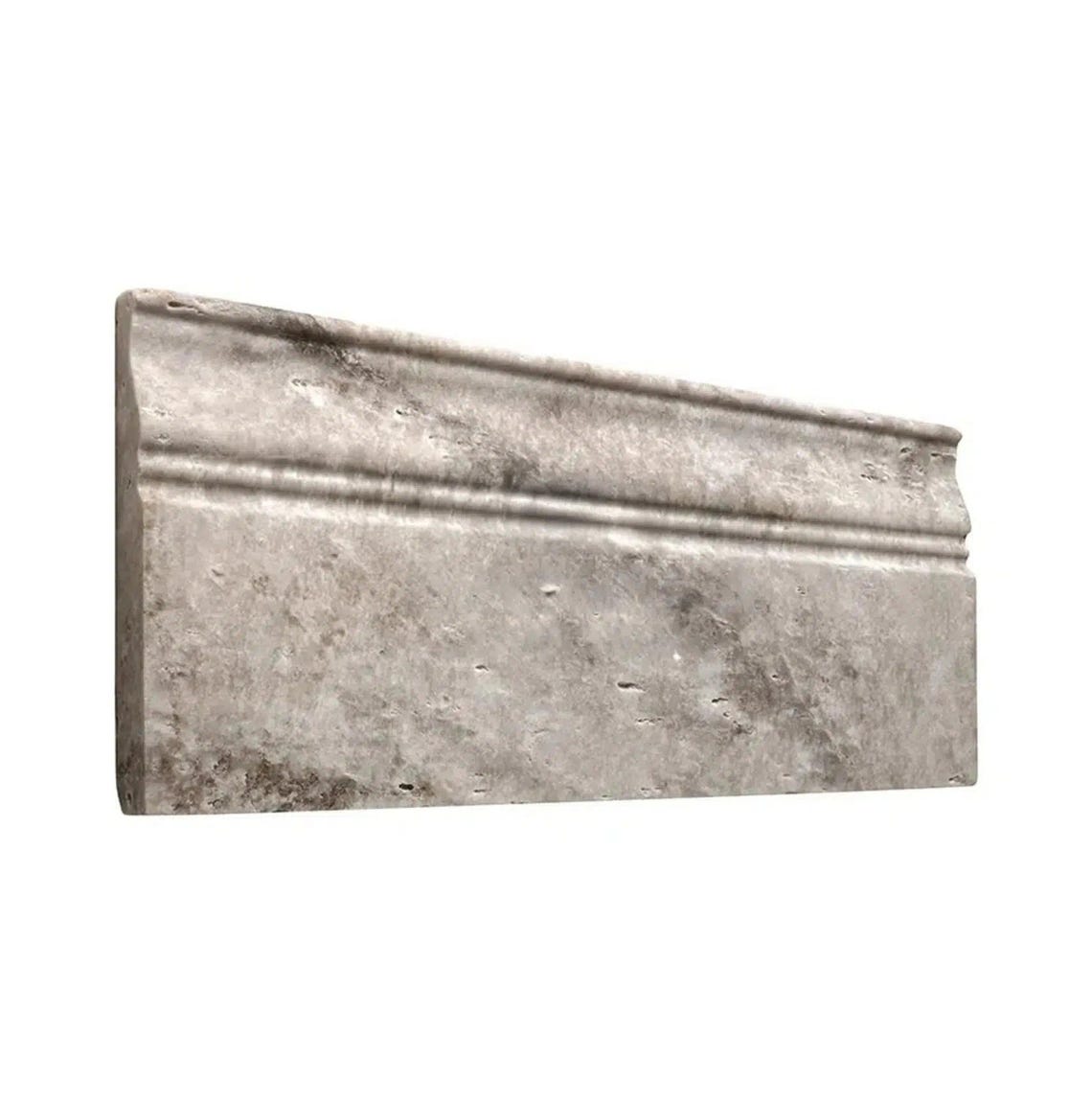 Silver (gray) Travertine 5X12 Baseboard Trim Liner - Etsy