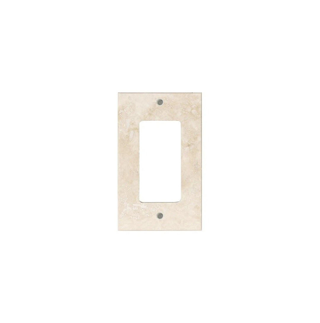 Ivory Travertine Rocker Switch Plate: Natural Stone Wall Cover - Etsy