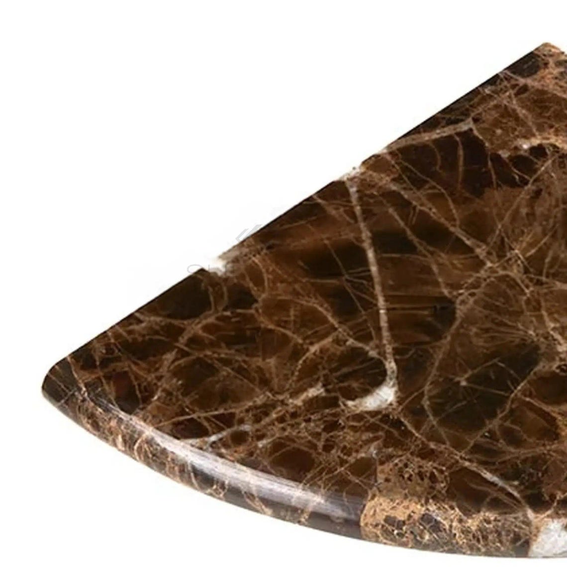 Emperador Dark Marble Shower Corner Shelf - Etsy