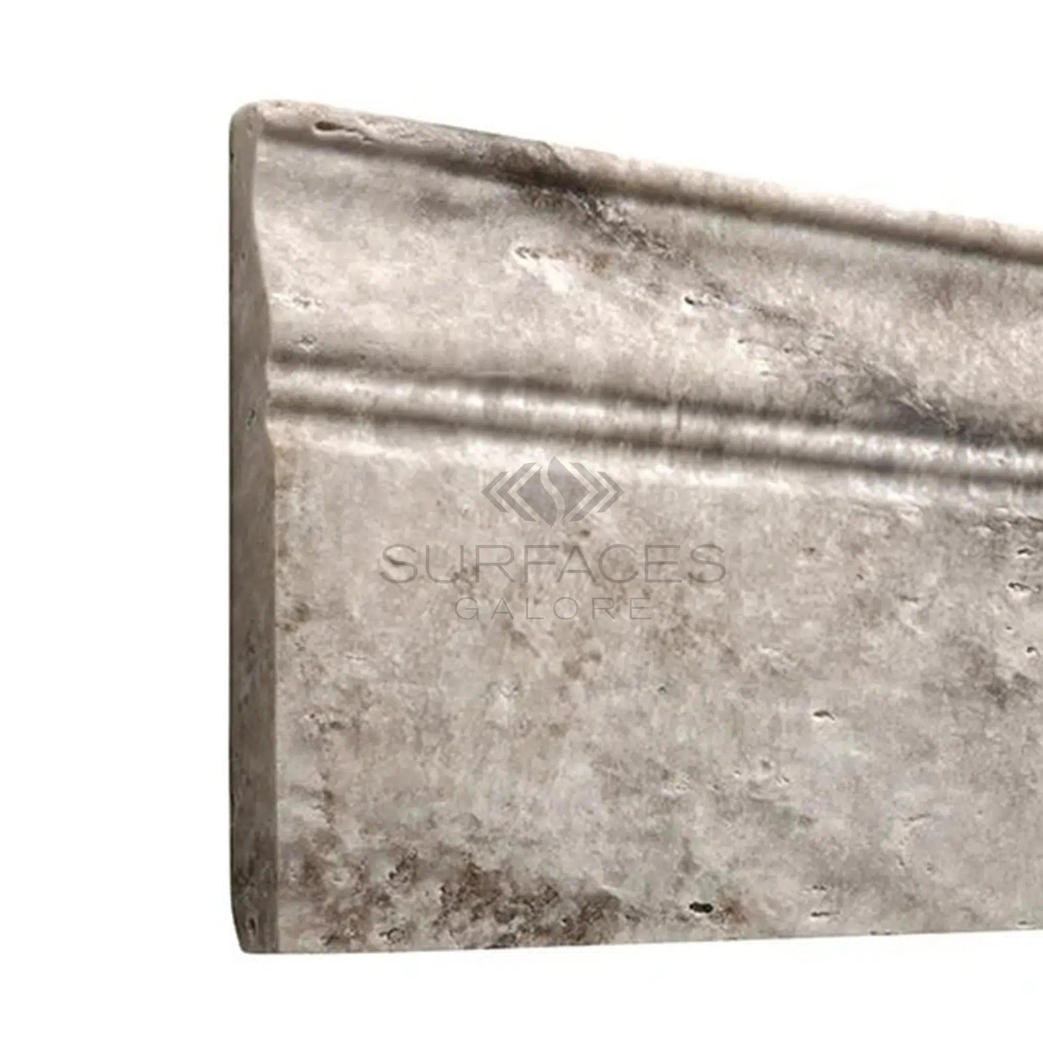 Silver (gray) Travertine 5X12 Baseboard Trim Liner - Etsy