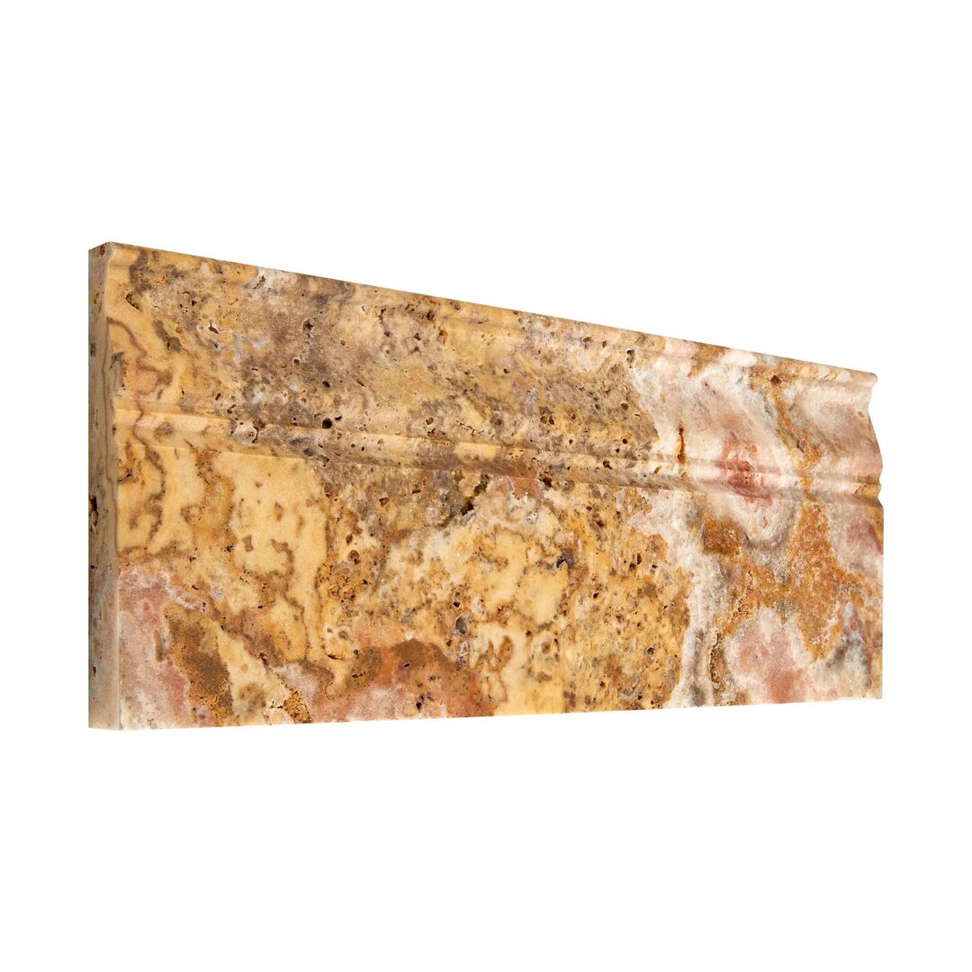 Scabos Travertine 5X12 Baseboard Trim Liner Honed - Etsy