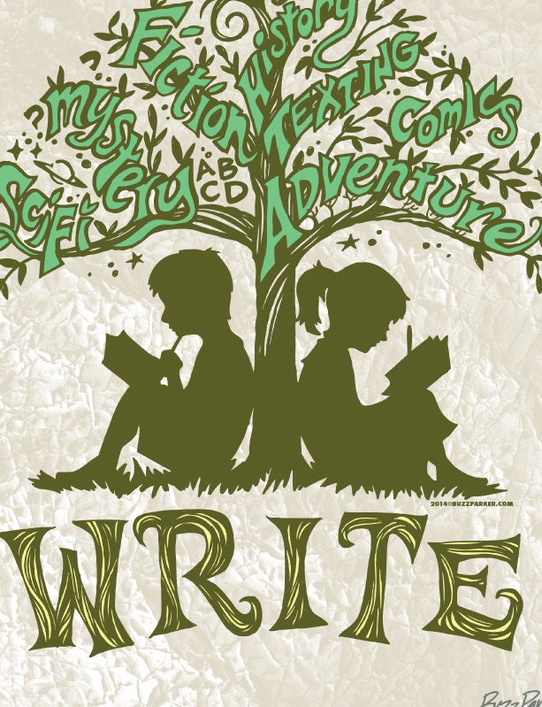 Writing Tree 8x10 Art Print Every Story an Adventure - Etsy