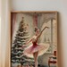 Christmas Ballet Print, Christmas Ballerina Printable, Festive ...