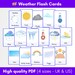 15 Weather Flash Cards - Weather Flashcards - Educational Printable for ...
