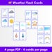 15 Weather Flash Cards - Weather Flashcards - Educational Printable for ...