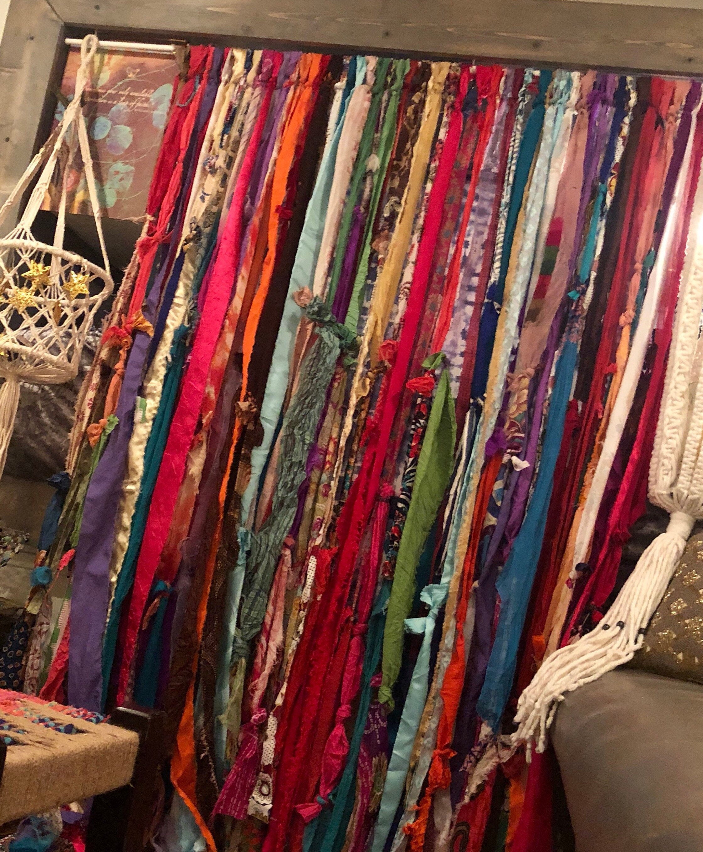 Traveling Gypsy Rag Curtains-Bohemian Life Available in | Etsy