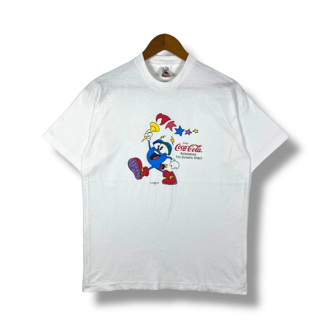 Rare Vintage 90's COCA-COLA OLYMPIC Refreshing the Olympic Spirit Tee ...
