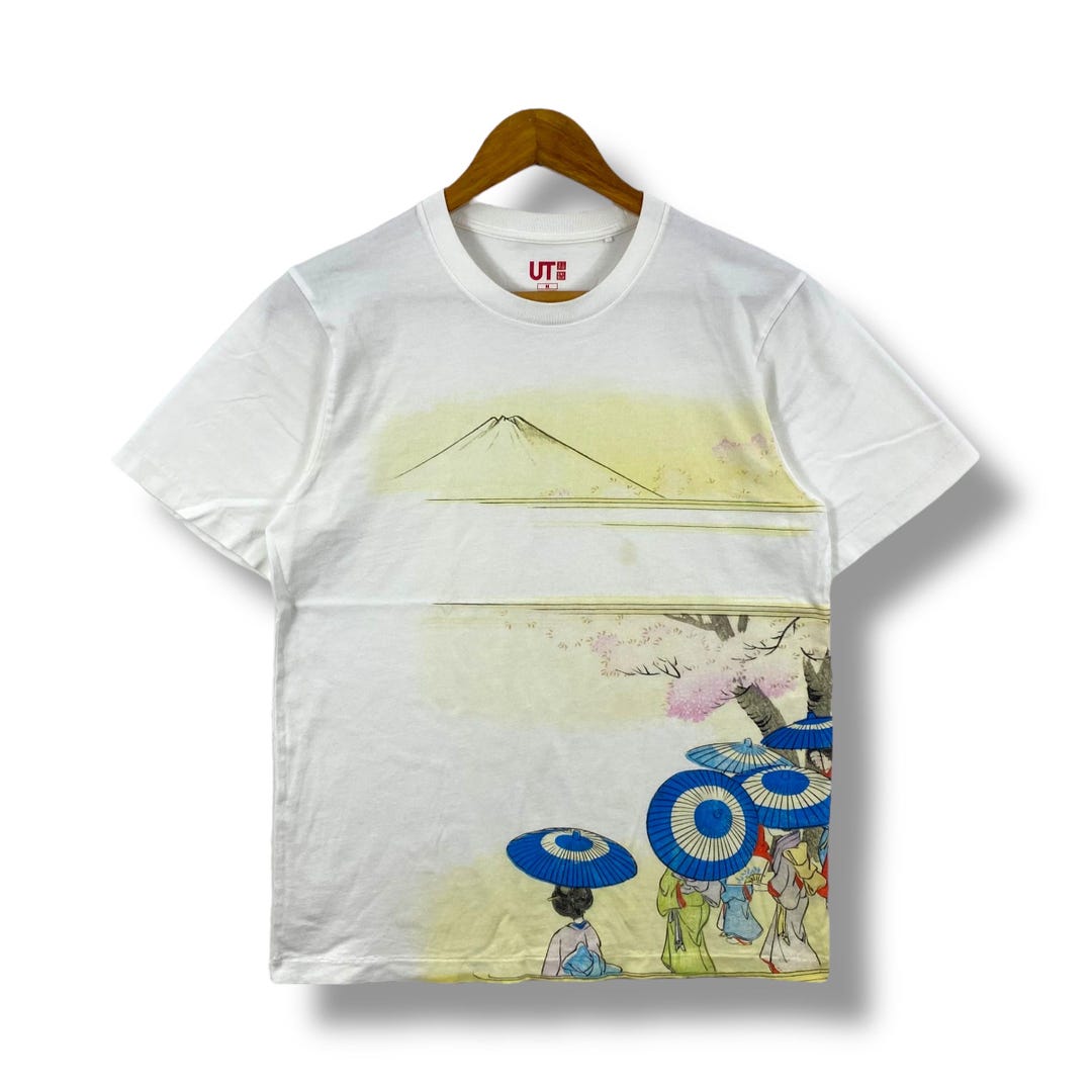 Rare!! Japanese Traditional YES SORA Geisha Graphic Tee Shirt Medium ...