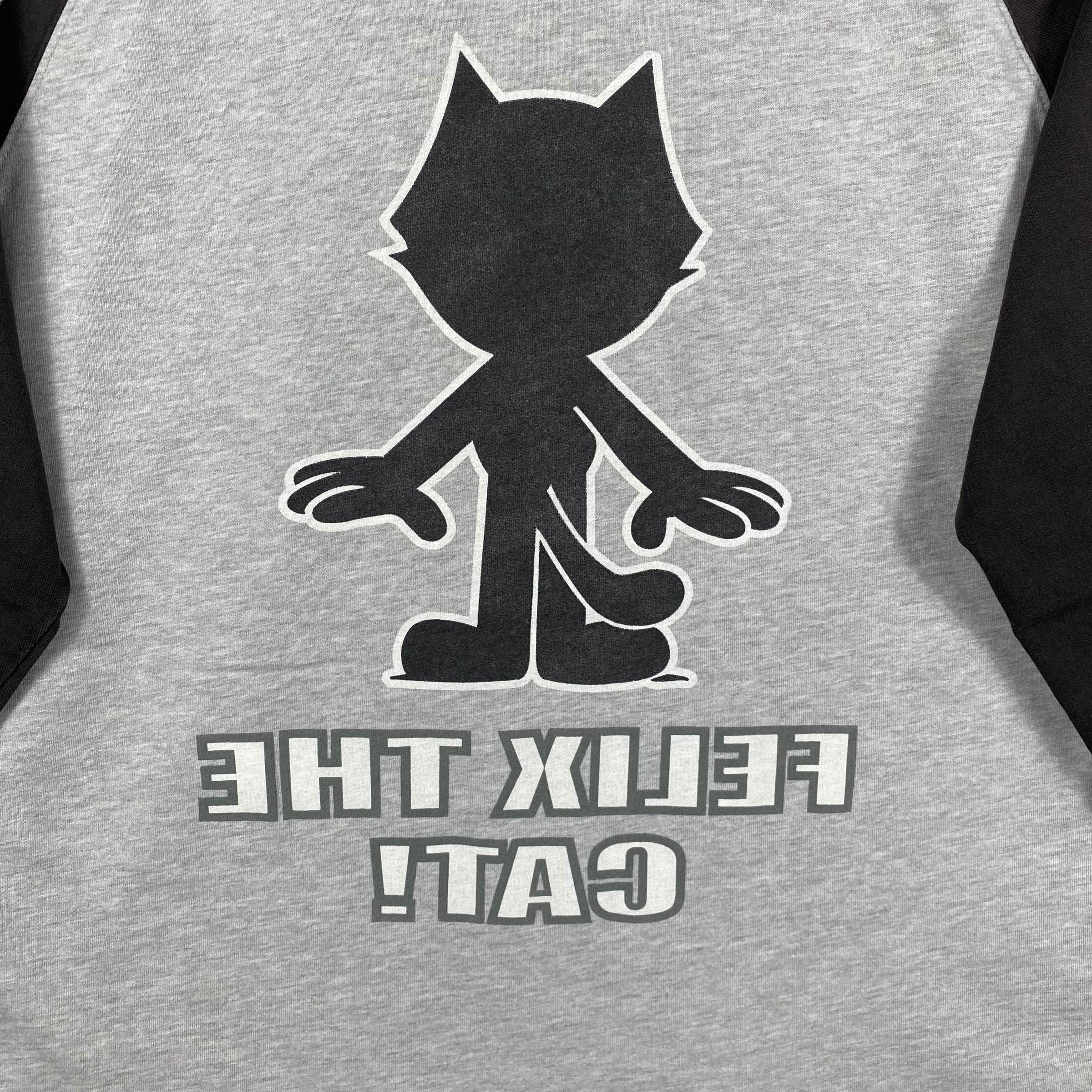 Rare!! Vintage 00's FELIX THE CAT Double Print Graphic Longsleeve Tee ...