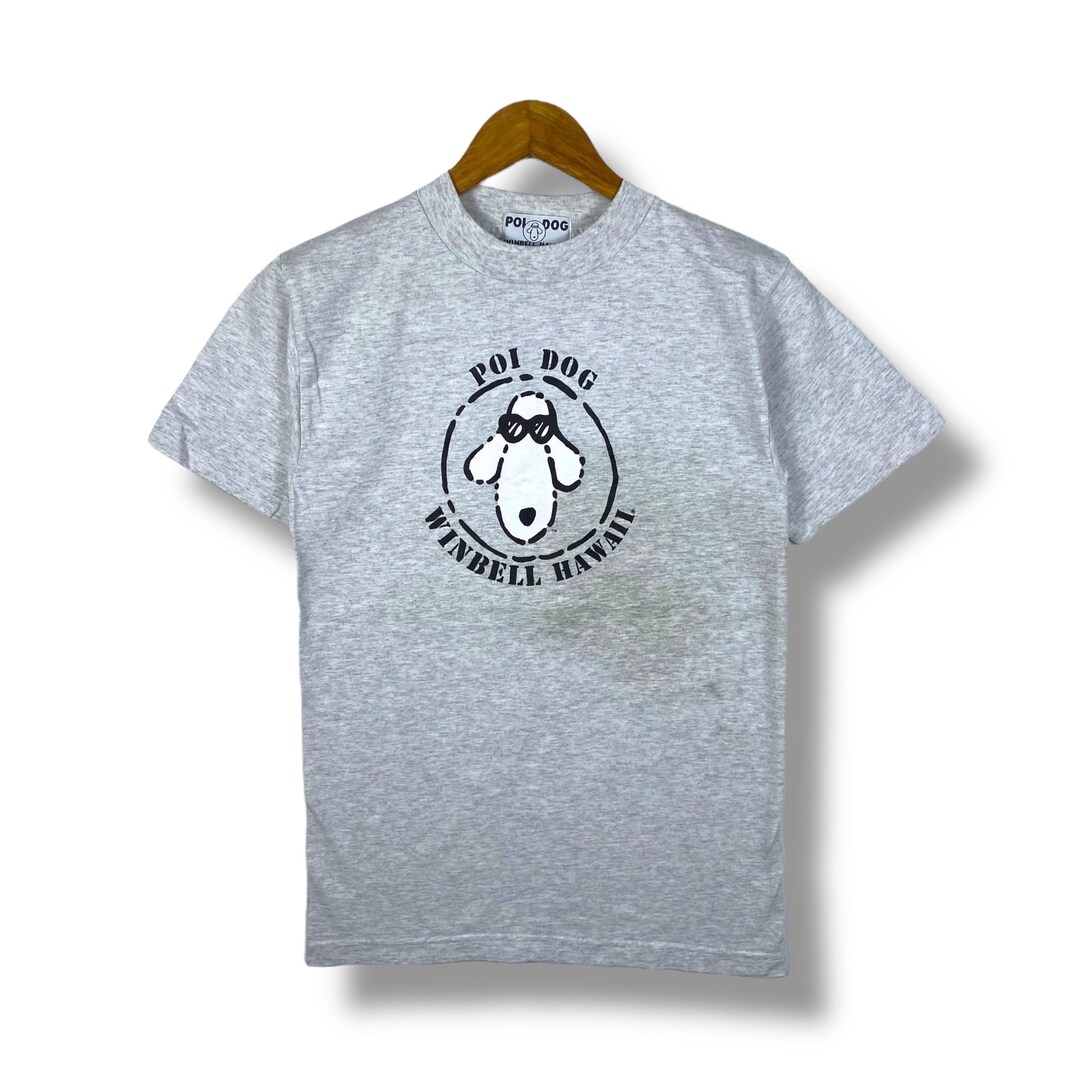 Rare!! Vintage 90's POI DOG Winbell Hawaii Graphic Tee Shirt Small Size ...