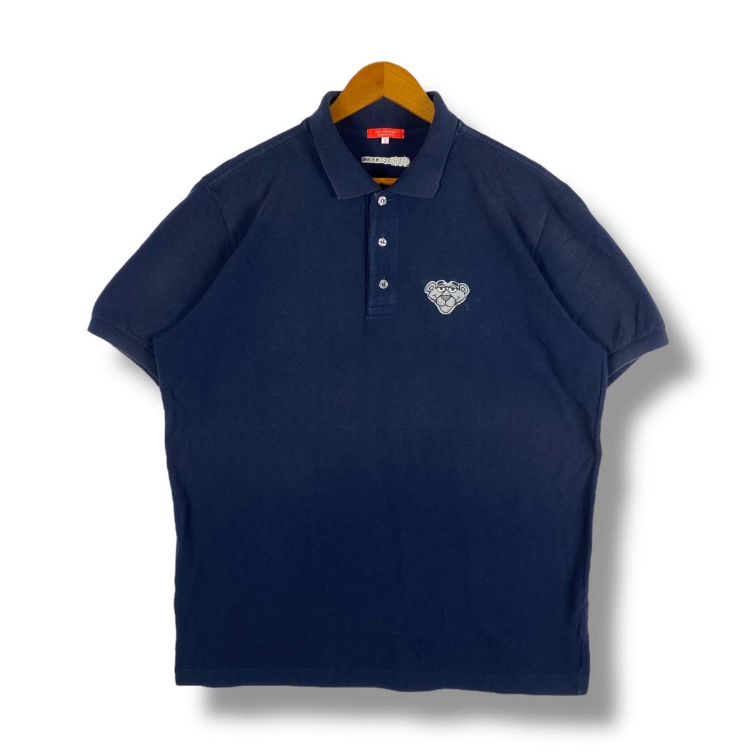 Rare!! Vintage ICEBERG Pink Panther Cartoon Embroidery Logo Polo Shirt ...