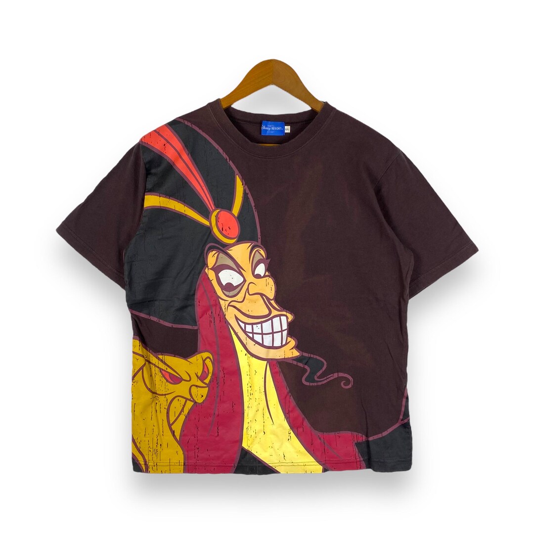 Rare!! Vintage ALADDIN JAFAR Disney Cartoon Film Faded Tee Shirt Large ...