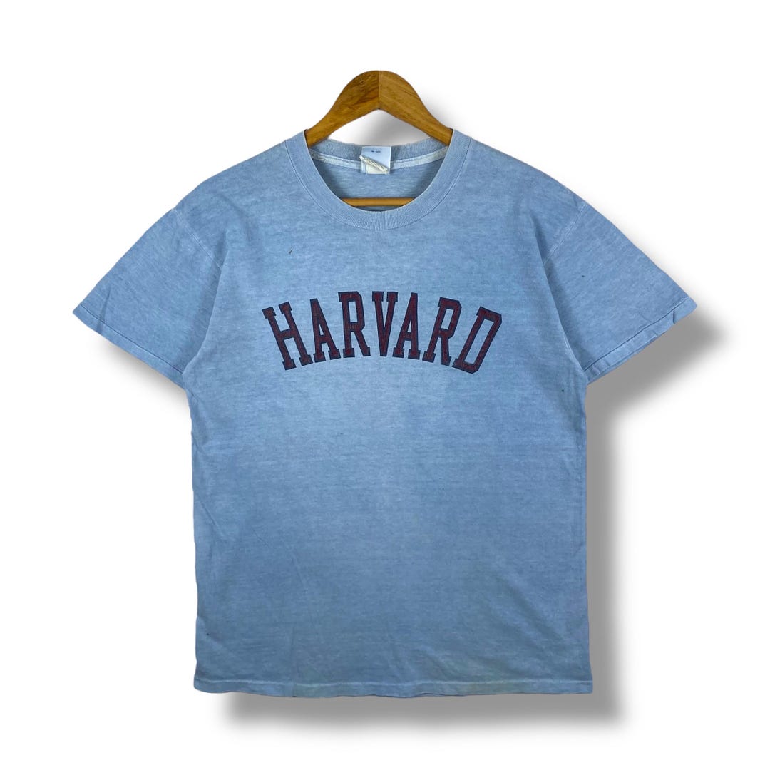 Rare!! Vintage 90's HARVARD Logo Graphic Faded Tee Shirt Medium Size - Etsy
