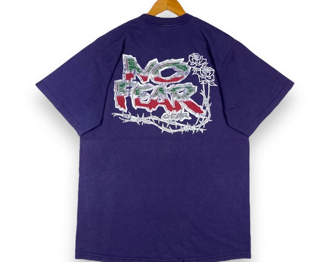 Vintage 90s NO FEAR GEAR Graphic Tee - Large Size - Etsy