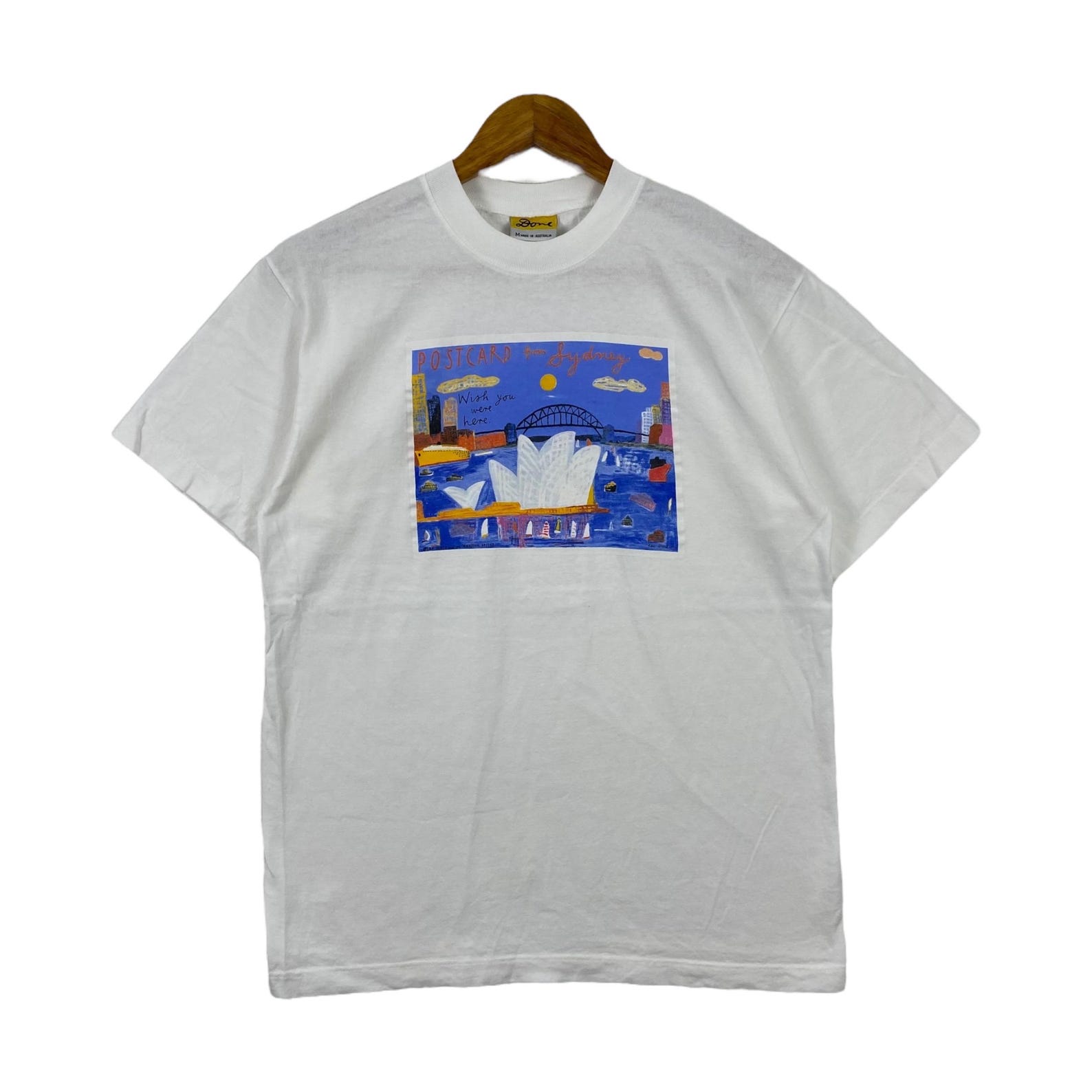 Rare!! Vintage 90's KEN DONE Postcard From Sydney Art Tee Shirt Medium ...