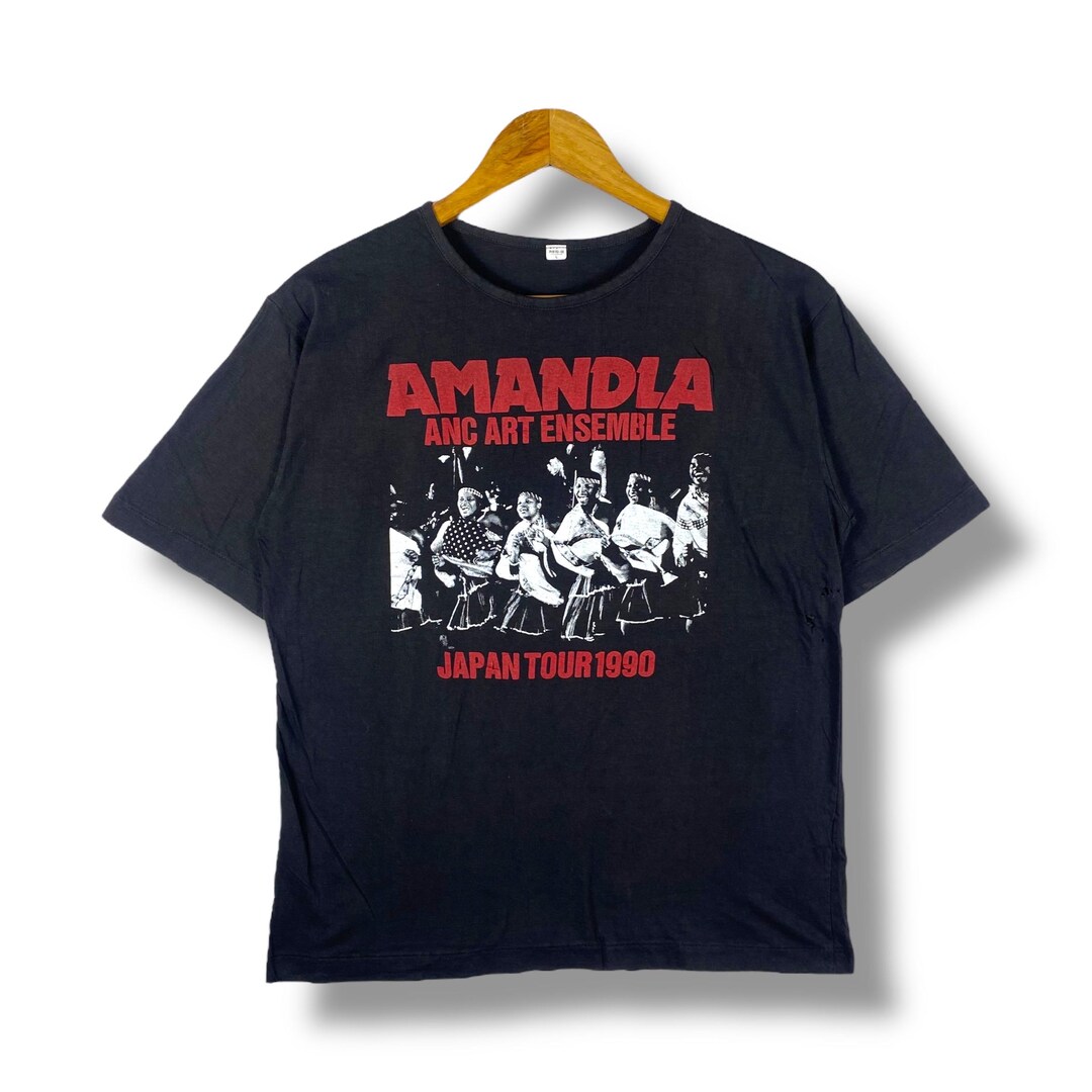 Vintage 90s AMANDLA Anc Art Ensemble Japan Tour Tee - Distressed Large ...