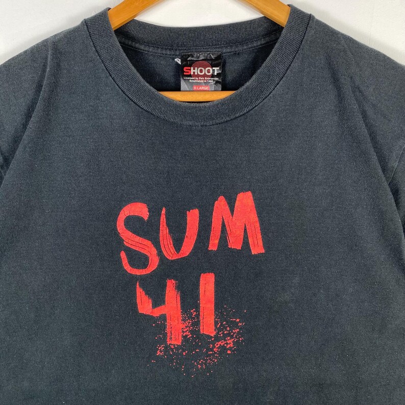 Rare!! Vintage SUM 41 Chuck Album Canadian Rock Band Tee Shirt Extra ...