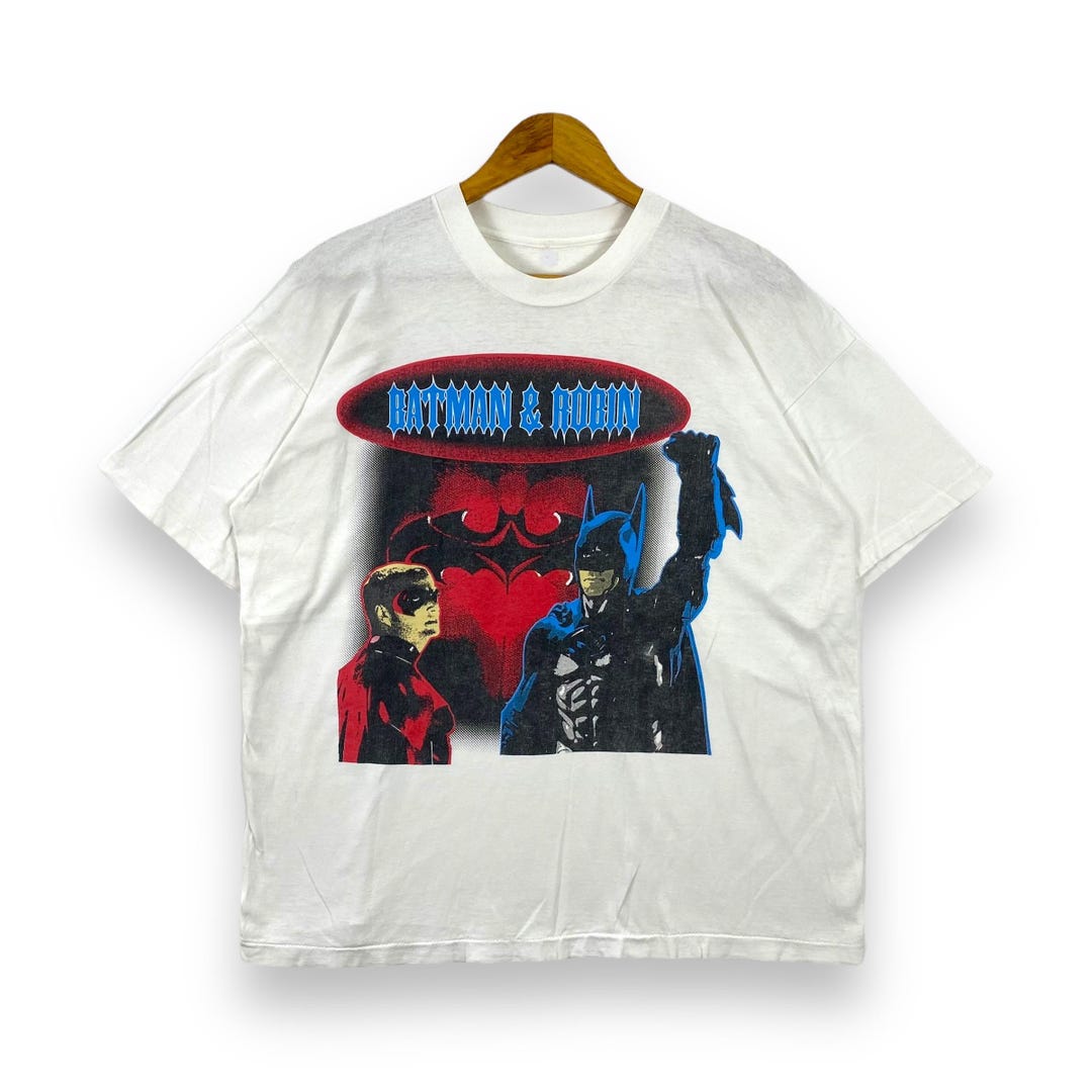 Rare!! Vintage 90's BATMAN & ROBIN Movie Promo Tee Shirt Large Size - Etsy