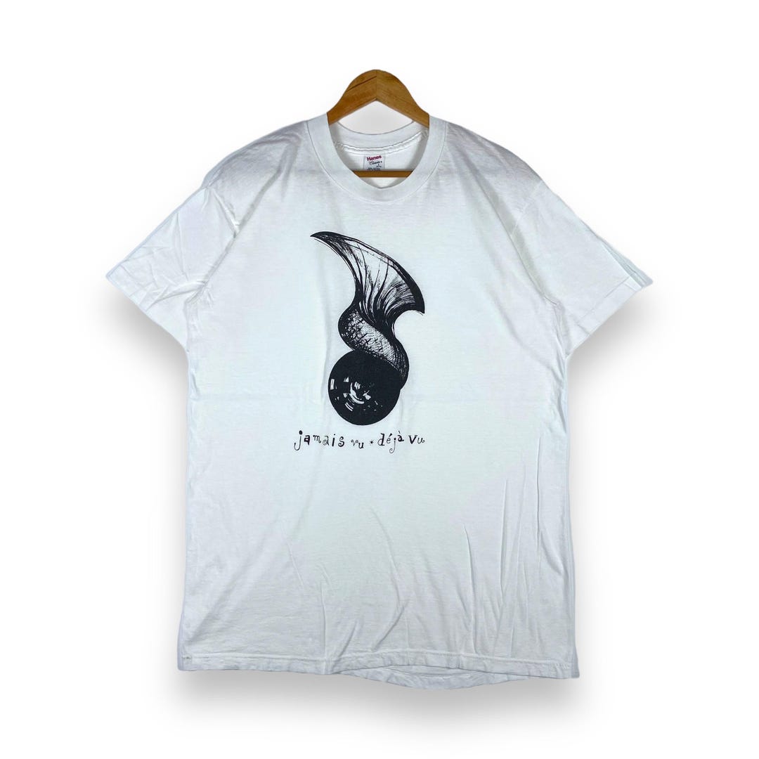 Rare!! Vintage 90's Hanes DEJA VU Abstract Art Graphic Tee Shirt Large ...