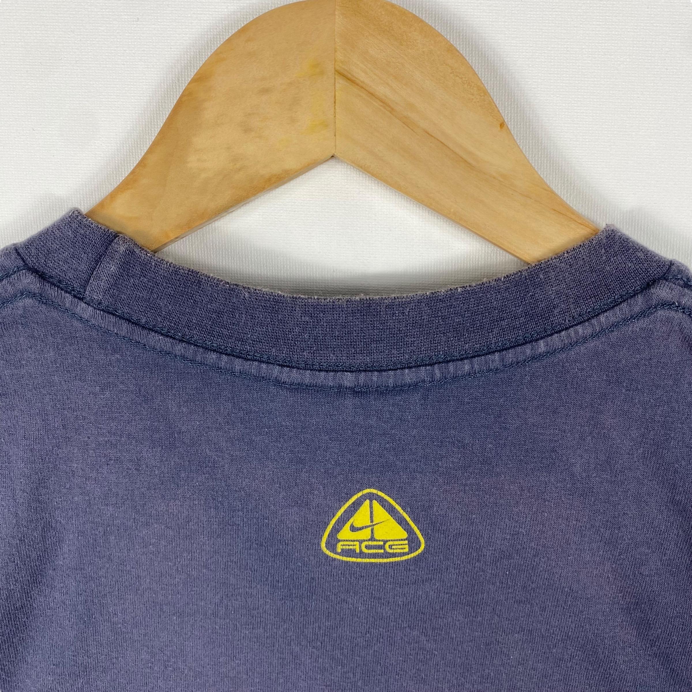 Rare!! Vintage 00's NIKE ACG Five Star Outdoor Sports Apparel Graphic ...