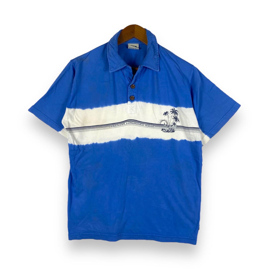 Rare!! Vintage PIKO Hawaiian Longboard Wear Surf Polo Shirt Large Size ...
