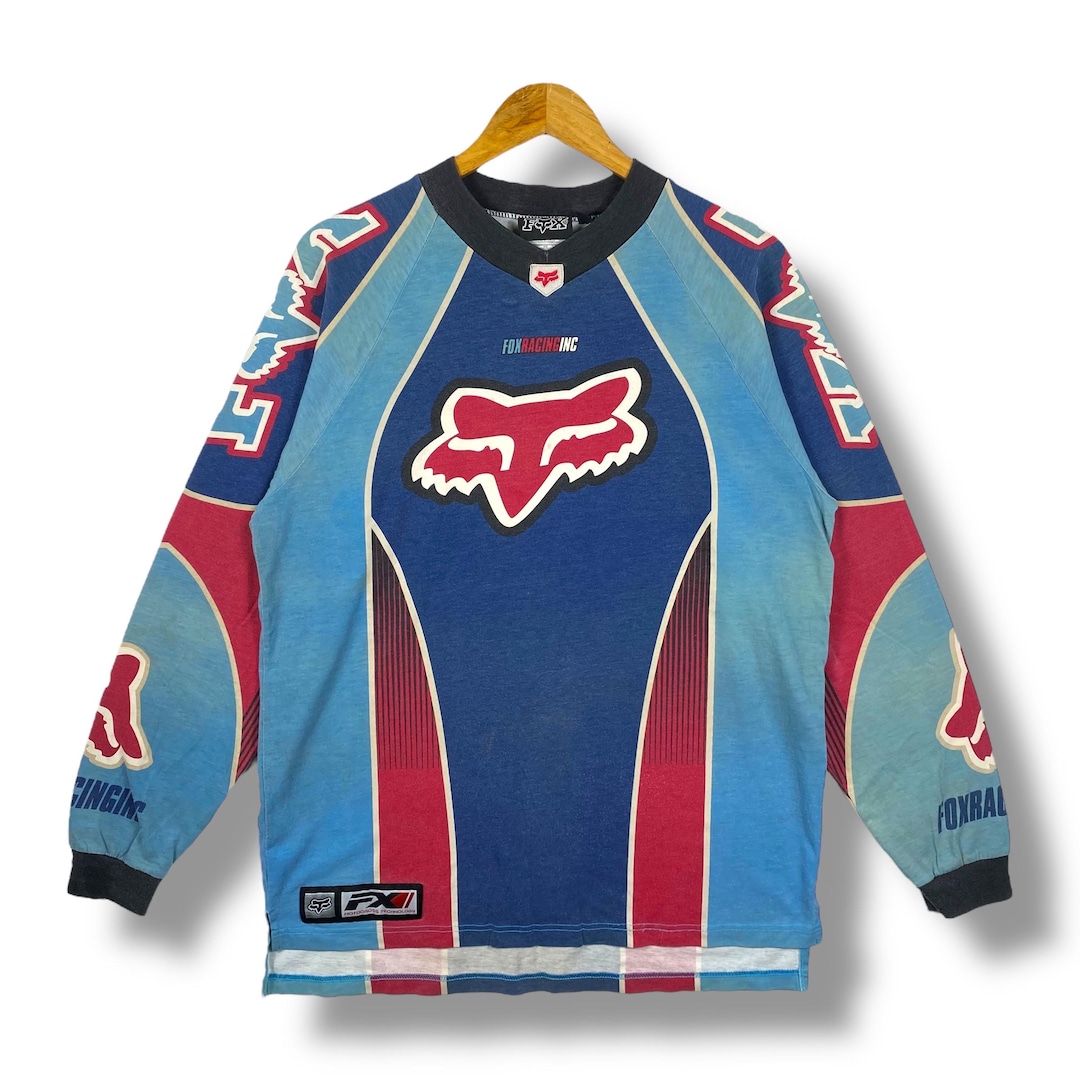 Rare!! Vintage 90's FOX RACING Motocross Technology Jersey Medium Size ...
