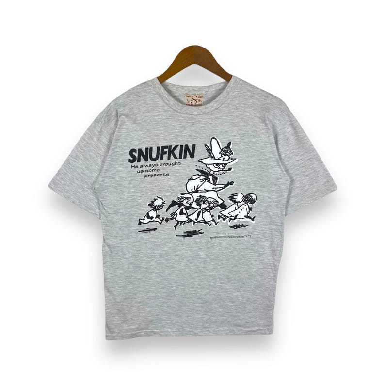 Rare!! Vintage 90's SNUFKIN Moomin Characters Japanese Cartoon Tee ...