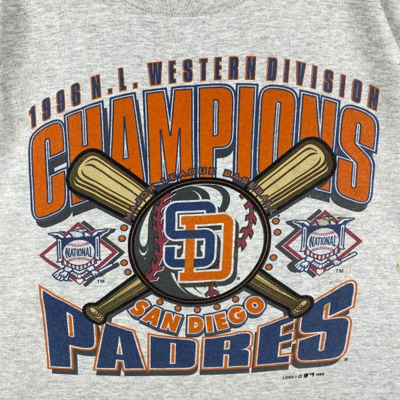 Rare!! Vintage 90's SAN DIEGO PADRES Mlb Western Divi… - Gem