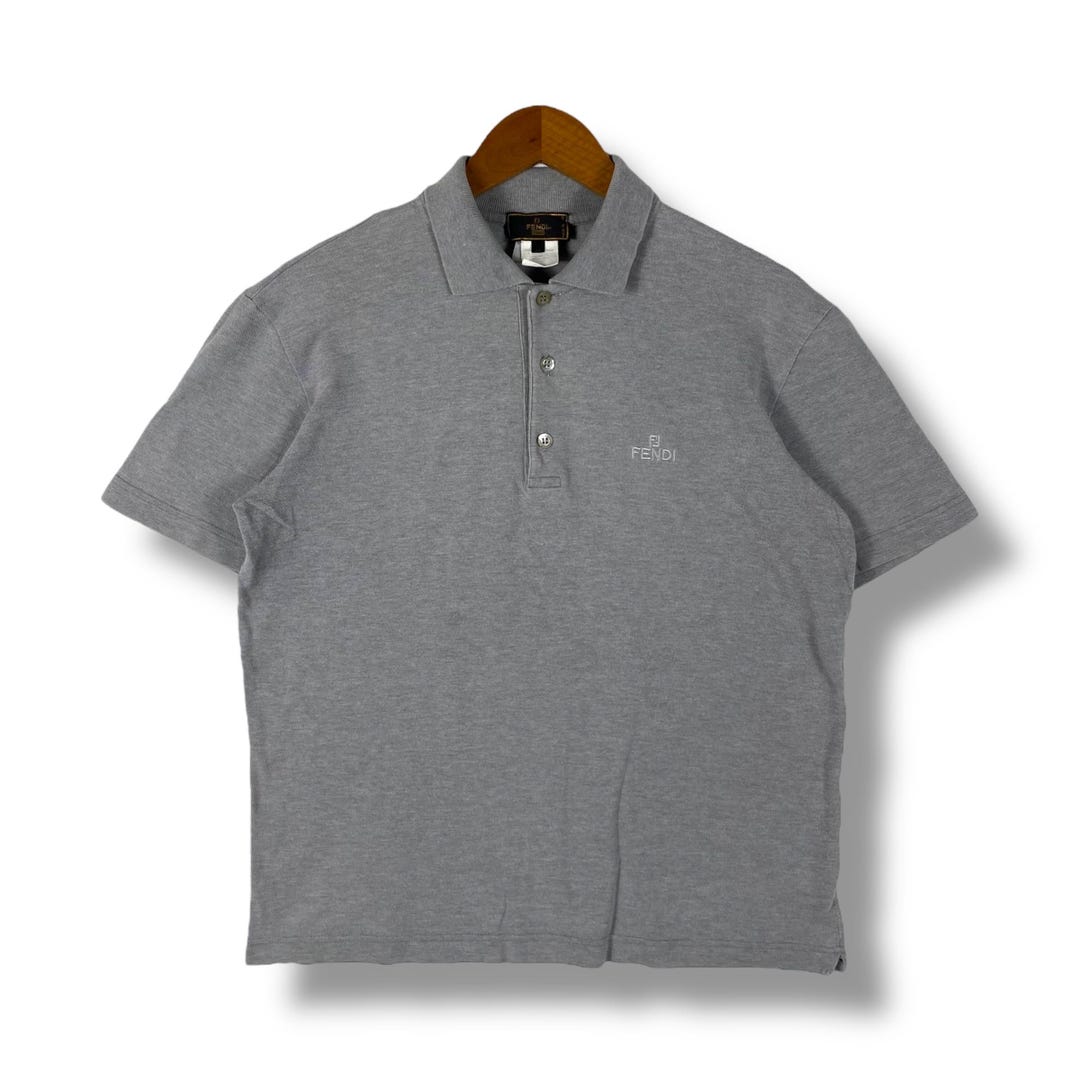 Rare Vintage 90's FENDI Small Logo Polo Shirt Size 46 - Etsy